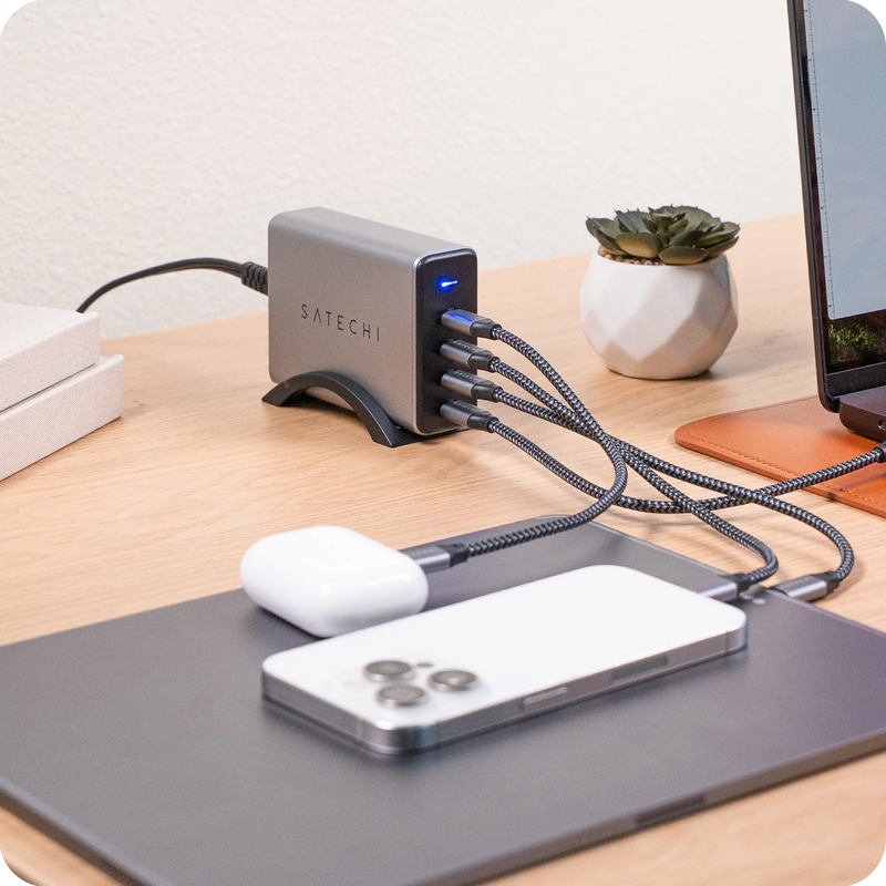 165W USB-C 4-Port GaN Charger | Fast PD Charging – Satechi