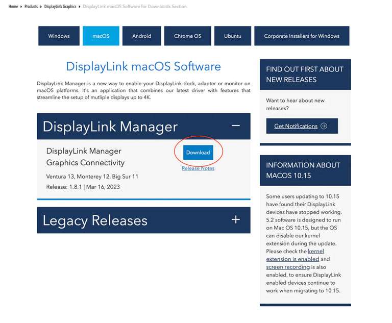 DisplayLink Manager – macOS Installation Instructions – Satechi