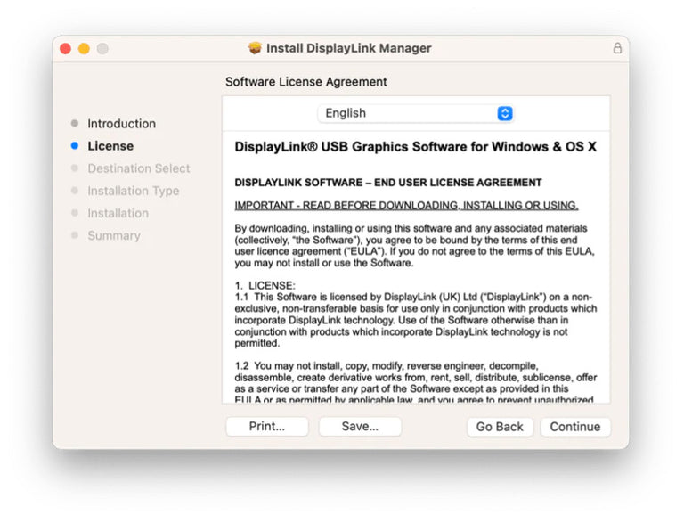 DisplayLink Manager – macOS Installation Instructions – Satechi