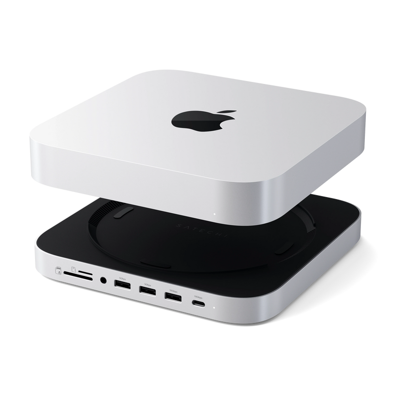 Mac Mini Stand & Hub with NVMe SSD Enclosure – Satechi