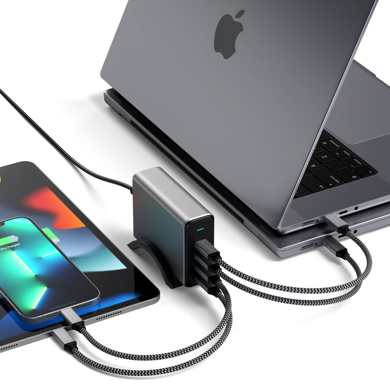 165W USB-C 4-Port GaN Charger | Fast PD Charging – Satechi