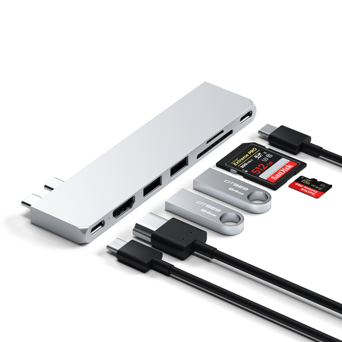 Pro Hub Slim | USB4 7-in-1 Hub for MacBook – Satechi